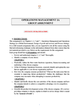 UJ - Operations Management - Studocu