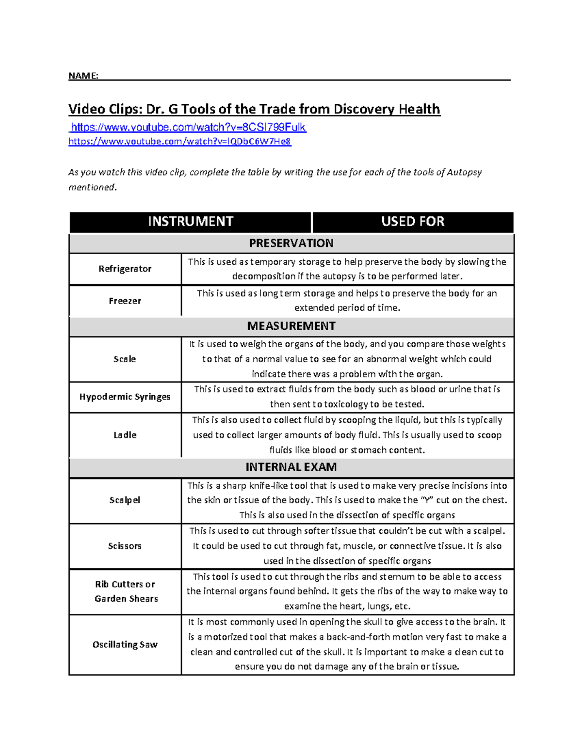 Autopsy Worksheet 2 - - Studocu