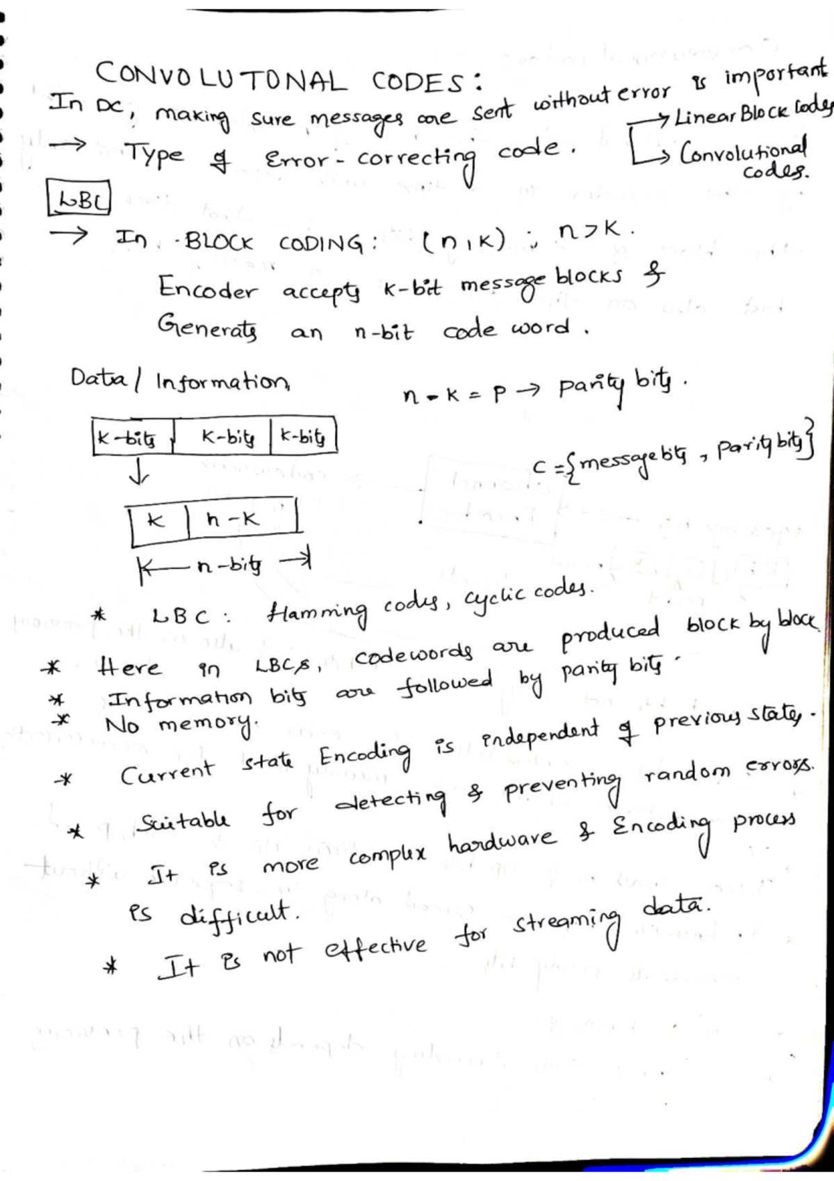 Convolutional Coding Techniques in DC Module 5: Error Correction and ...