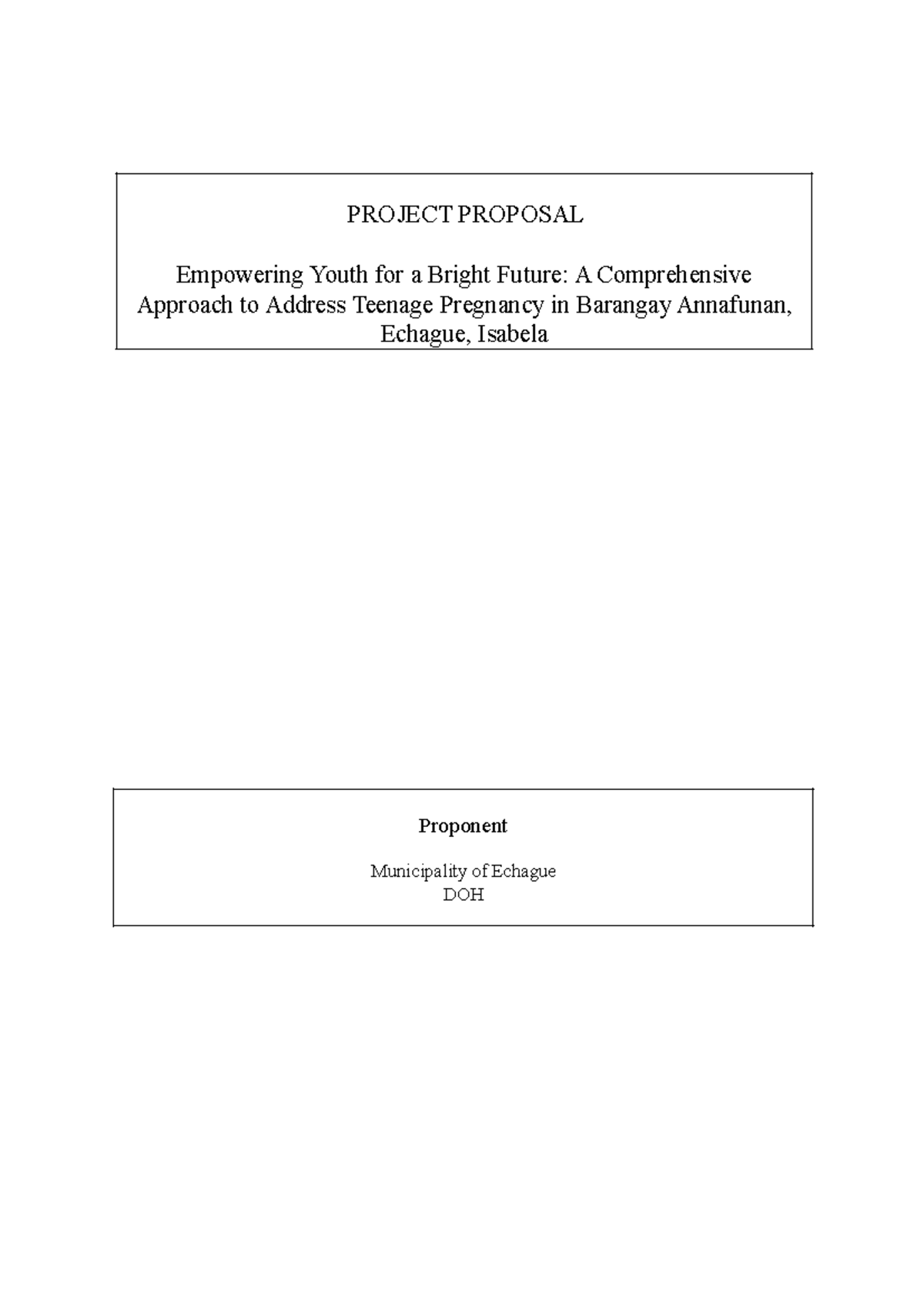 Livelihood. eme - project proposal - PROJECT PROPOSAL Empowering Youth ...
