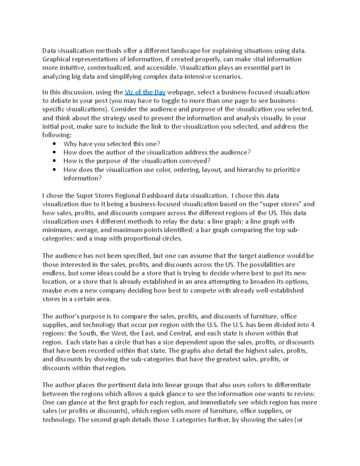 Data Visualization Methods: Explaining Situations Using Graphical Representations - Studocu