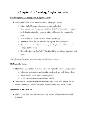 Chapter 2 Beginnings of English America - Chapter 2: Beginnings of ...