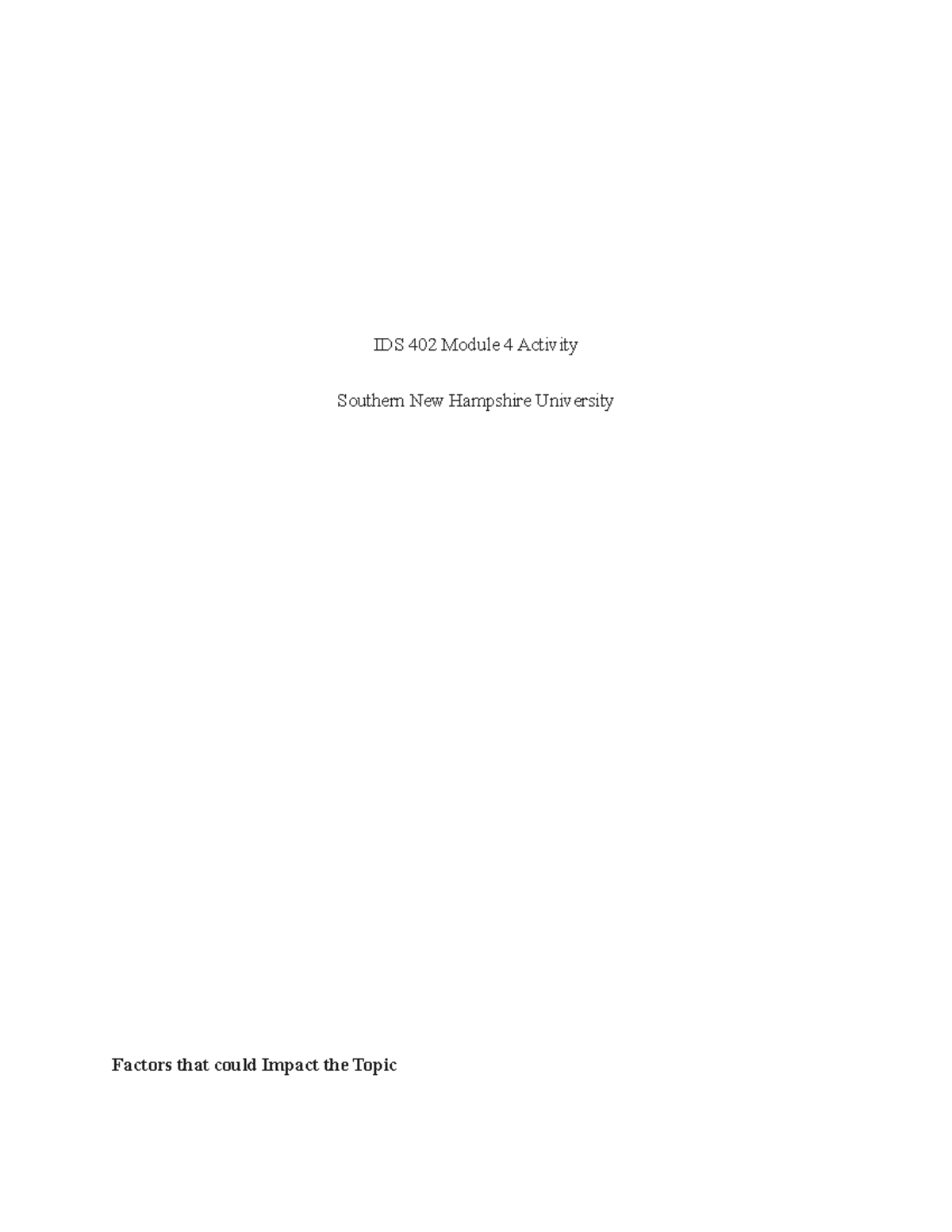 IDS 402 Module 4 Activity: Addressing Anxiety Stigma and Access Issues ...