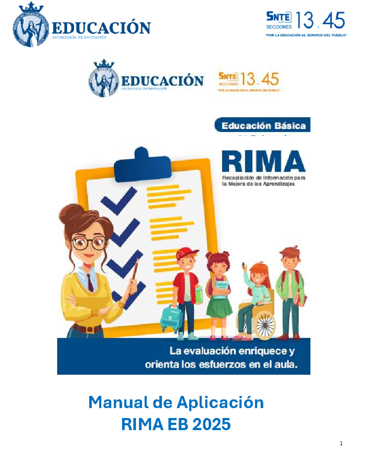 Manual de Aplicación RIMA 2025: Guía para Evaluación Educativa - Studocu