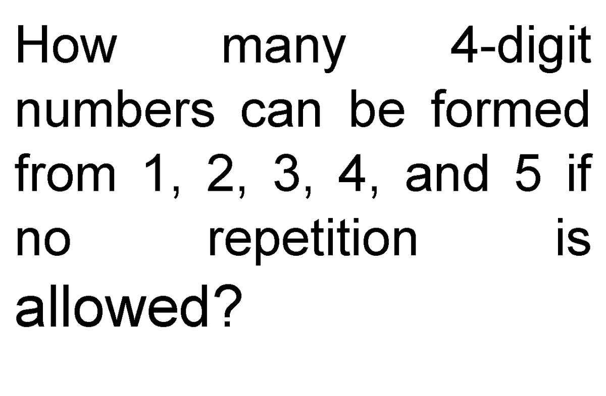 Combinations Visuals - How many 4-digit numbers can be formed from 1, 2 ...