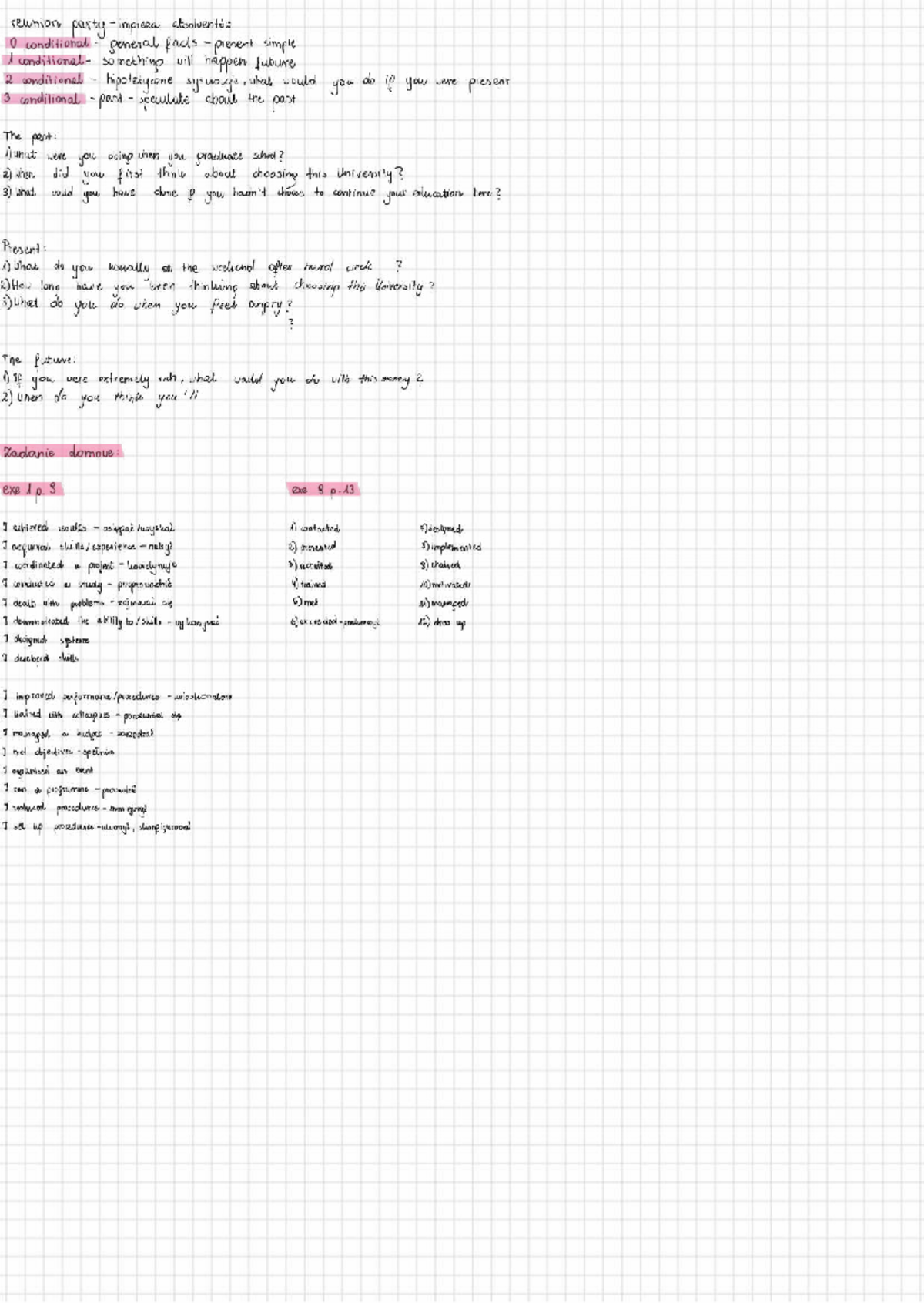 Angielski 6: Conditional Structures and Future Speculations - Studocu