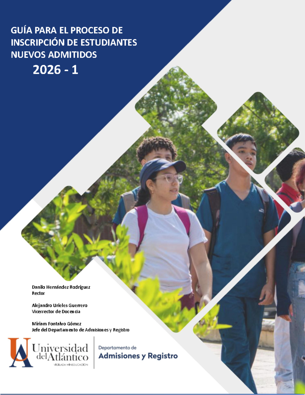 GUÍA DE INSCRIPCIÓN PARA NUEVOS ADMITIDOS 2026 - UNIVERSIDAD DEL ...