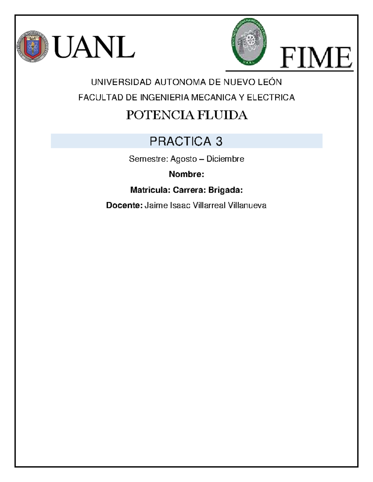 Práctica 4: Válvula Direccional en Sistemas de Potencia Fluida - Studocu