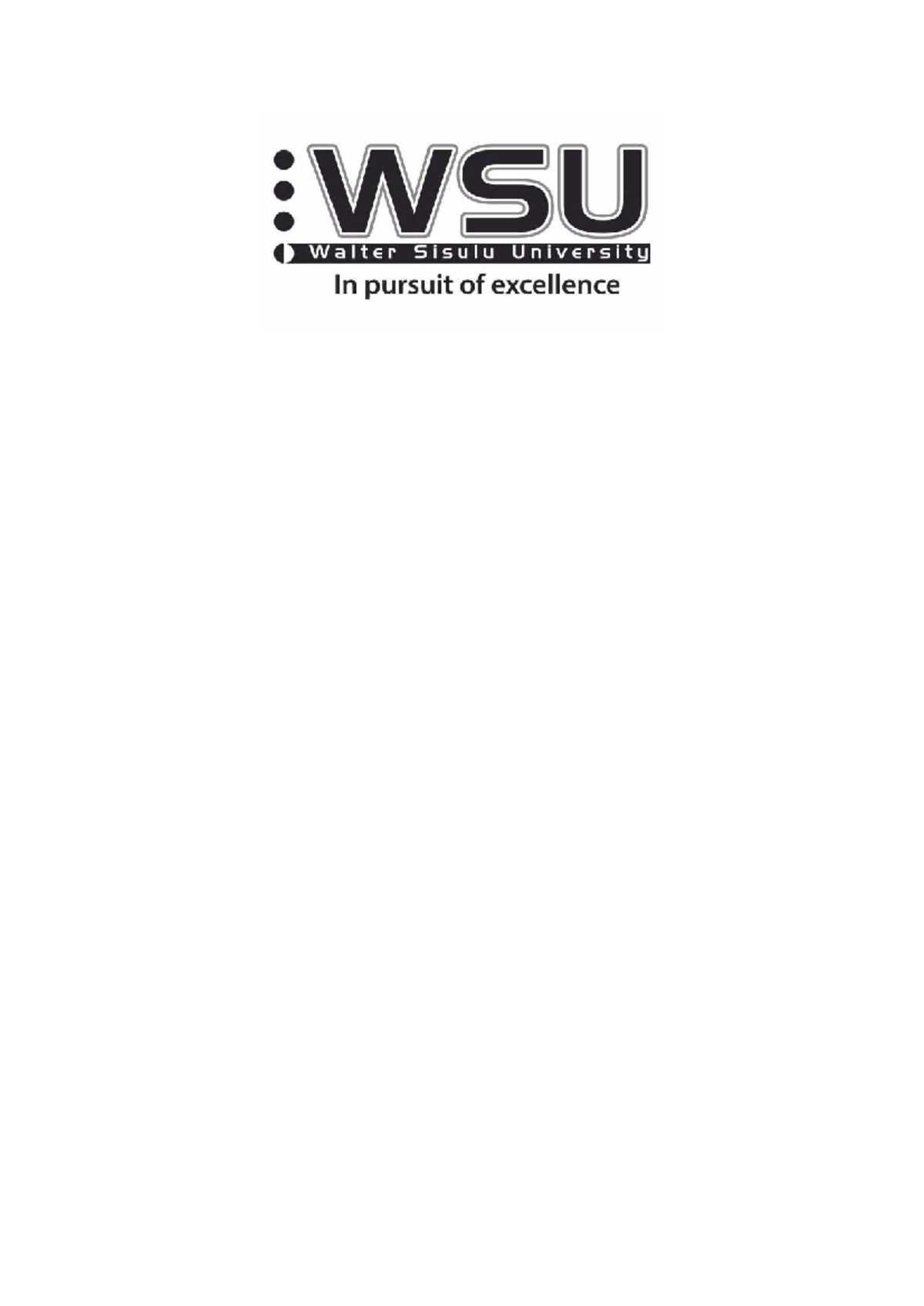 Water Assignment: Analysis and Treatment Strategies for Gcuwa Dam - Studocu