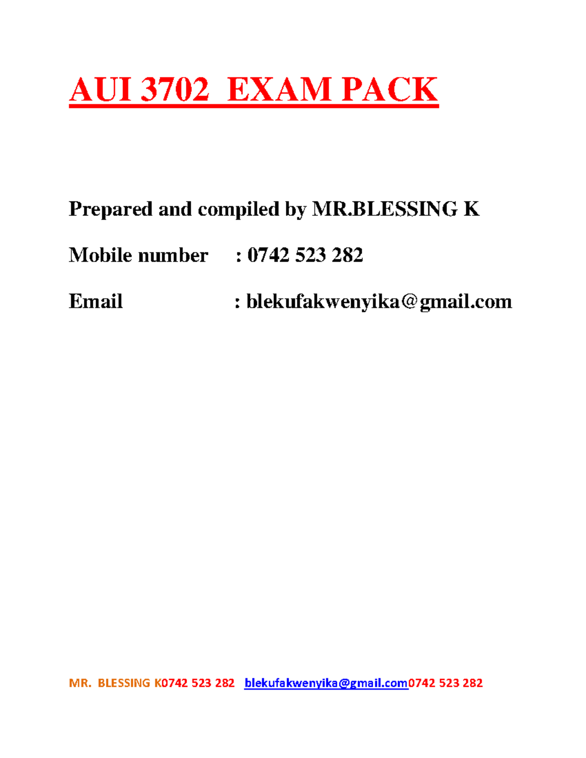 Final 1 2 November 2018, questions and answers - Warning: TT: undefined function: 32 AUI 3702 ...