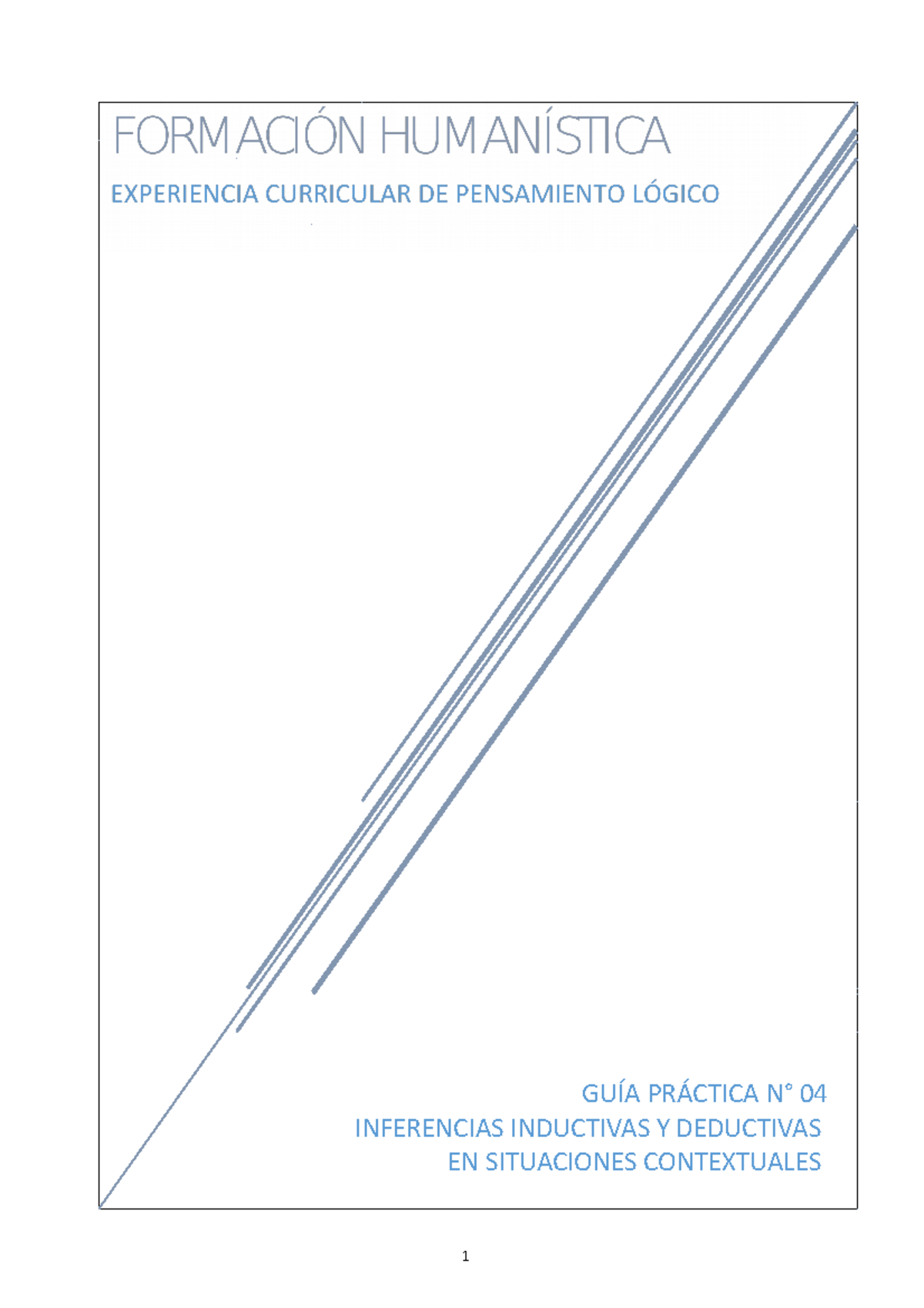 GUÍA Práctica N° 04: Inferencias Inductivas y Deduc. en Contextos - Studocu