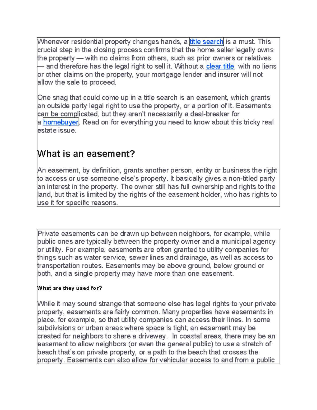 Easement Explained: Understanding Property Law Concepts - Studocu