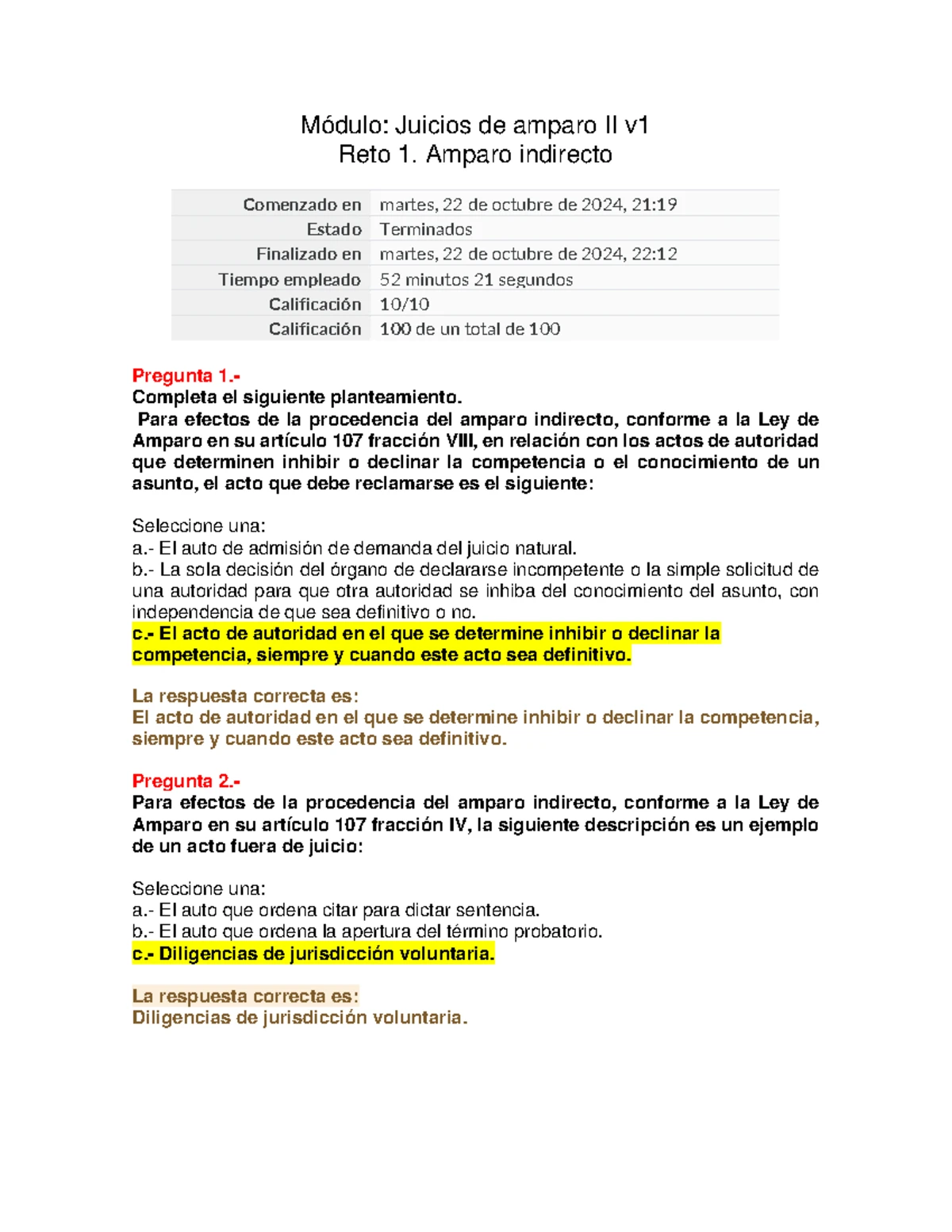 R2. Análisis del Juicio de Amparo Directo en el Proceso Penal - Studocu
