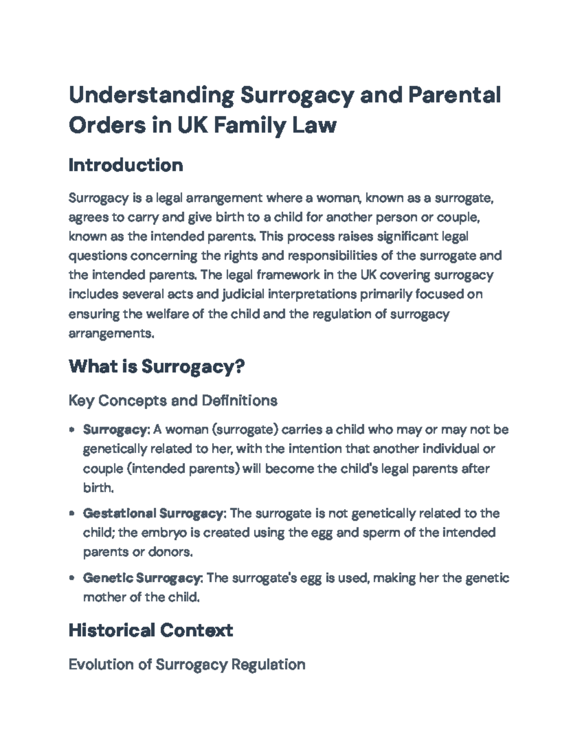 Understanding Surrogacy and Parental Orders in UK Family Law ...