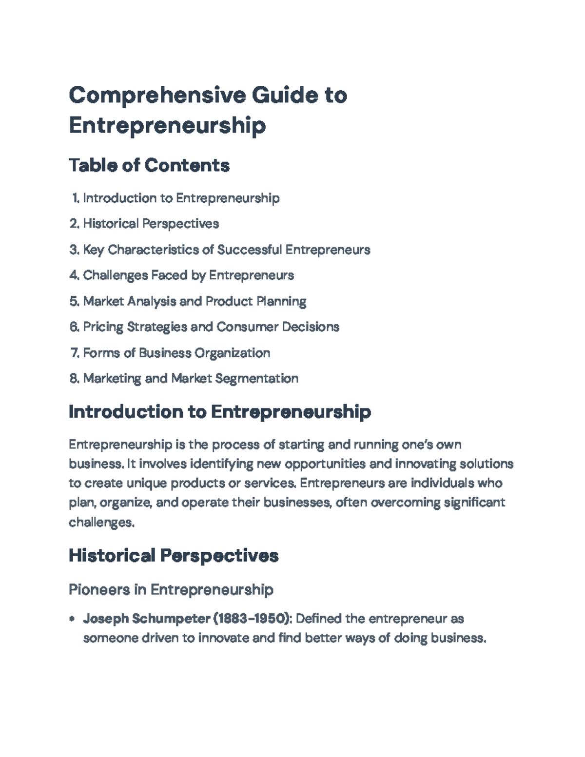 Comprehensive Guide to Entrepreneurship: Key Insights and Strategies ...