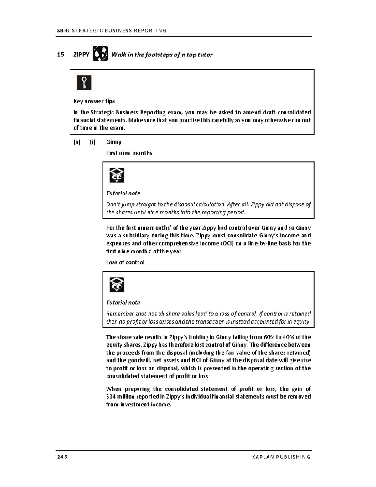 SBR 15: Strategic Business Reporting Model Answers for Zippy - Studocu
