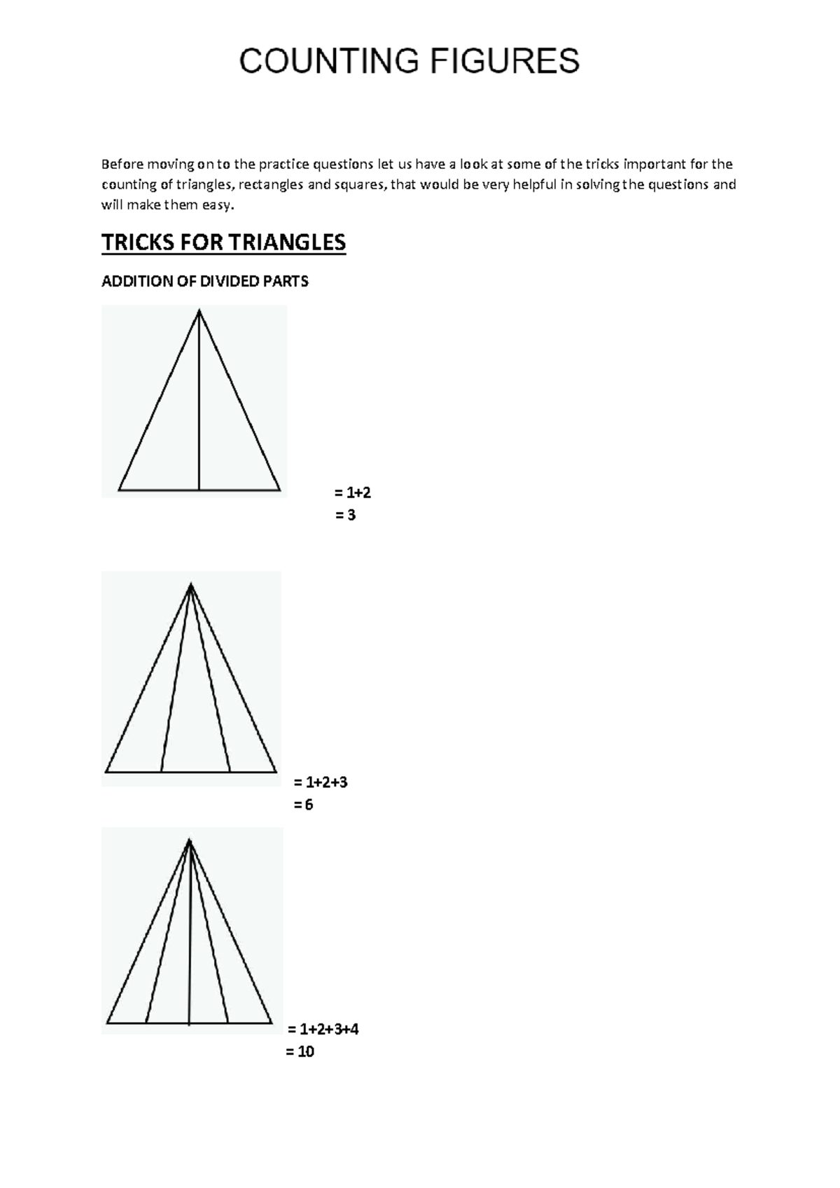 COUNTING FIGURES PRACTICE QUESTIONS - GRAPHICS DESIGN - Studocu