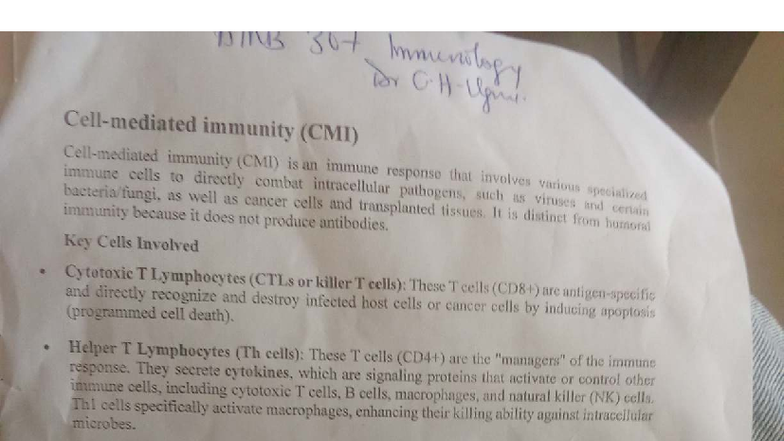 MCB 307 Dr. Ugwu - Overview of Fungi and Associated Diseases - Studocu