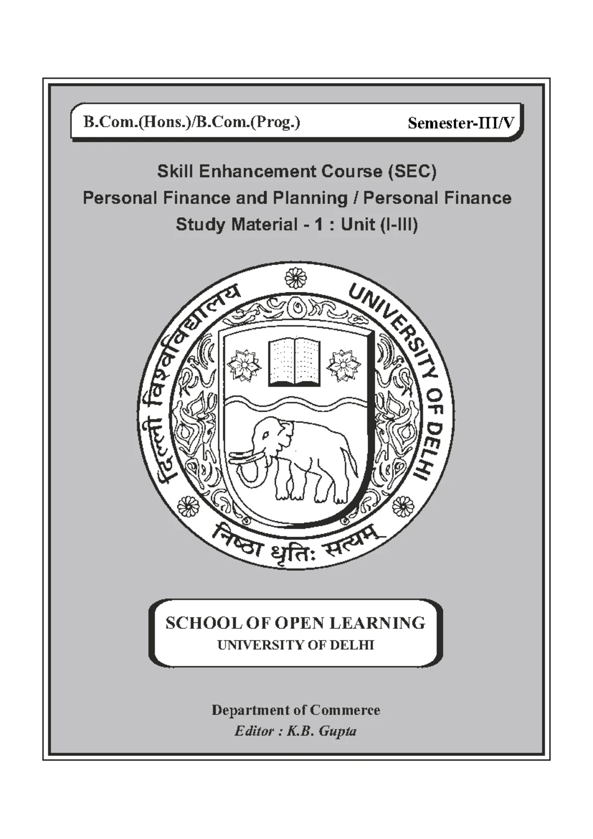Unit-1 finance for everyone - Introduction, Financial Planning ...