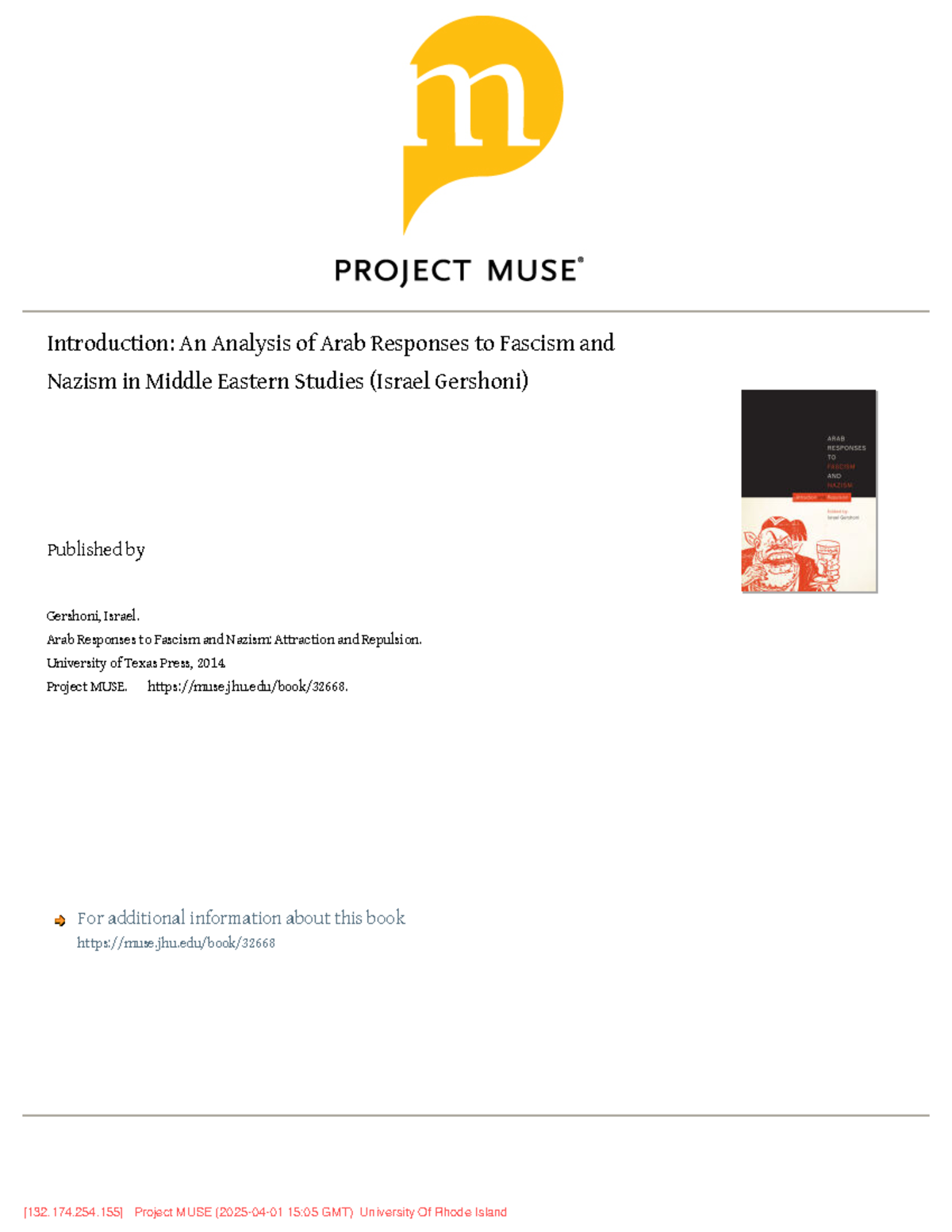 Arab Responses to Fascism and Nazism During WWII: A Scholarly Analysis ...