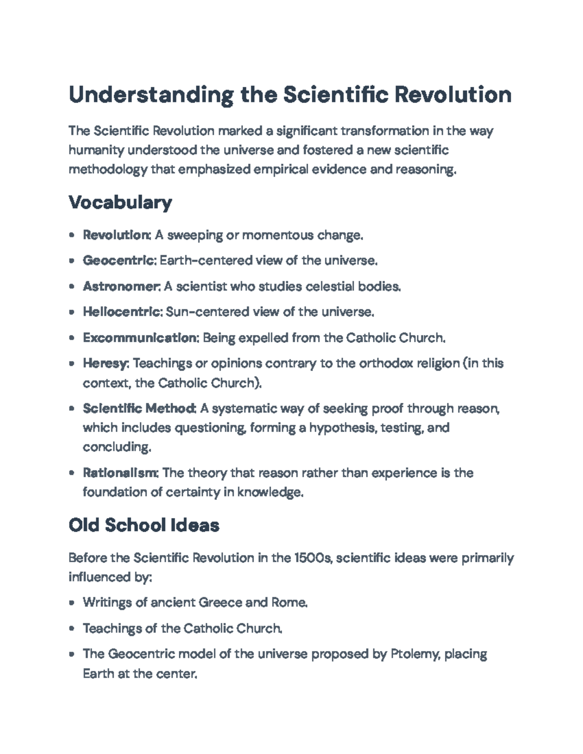 Understanding the Scientific Revolution: Key Concepts and Figures ...