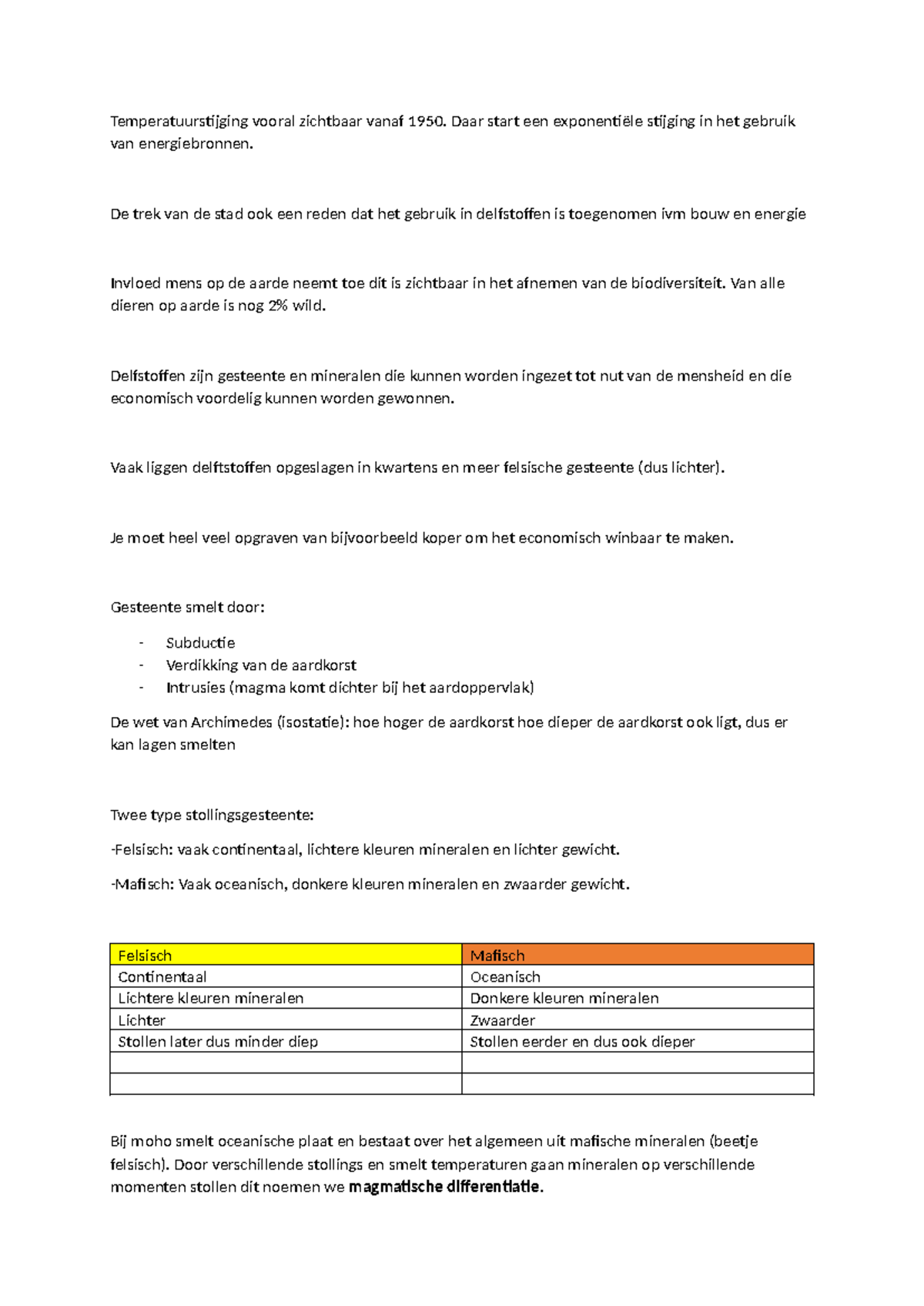Delfstoffen - Toetsstof voor Aardwetenschappen en Energiegebruik ...