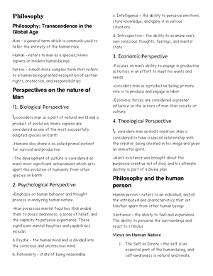 Grade 12 philosophy reviewer - Grade 12 Philosophy reviewer Cheat Sheet ...