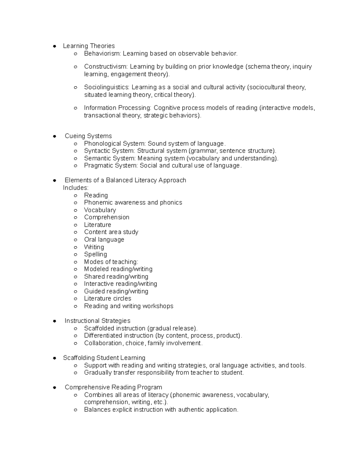 Comprehensive Overview of Literacy Development Strategies - Learning ...