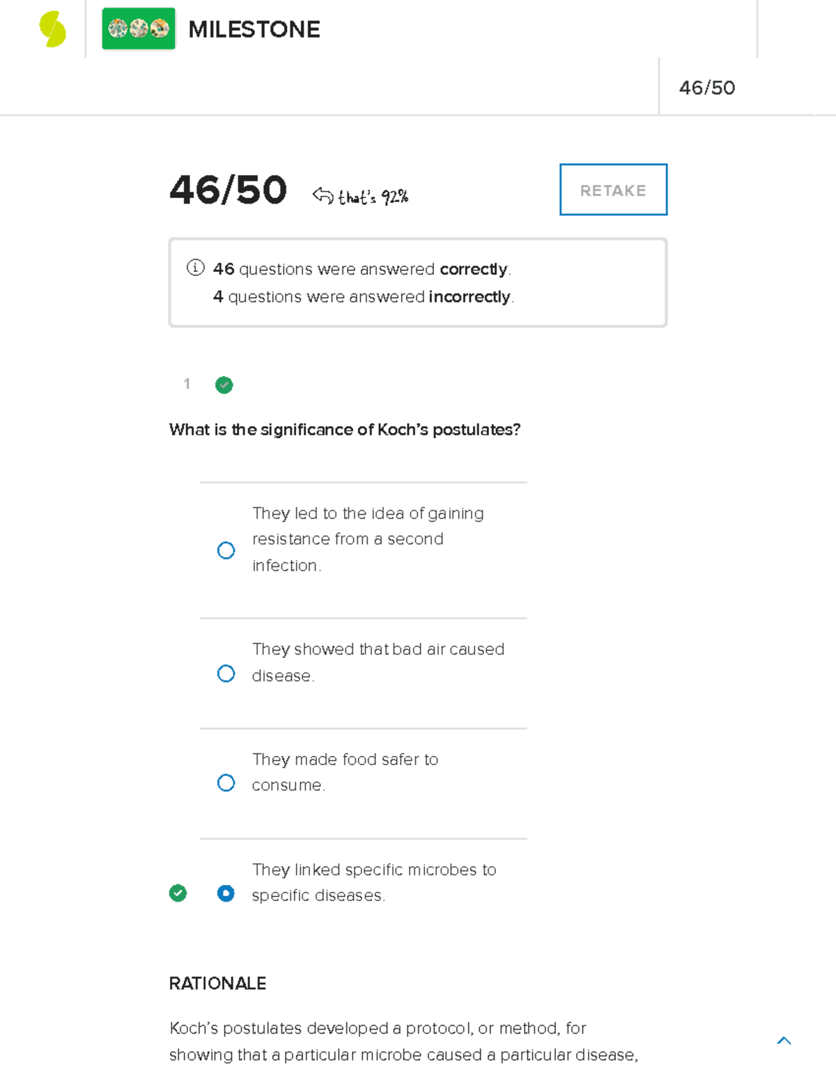 Sophia Learning Microbiology Final Milestone Exam Review and Insights - Studocu