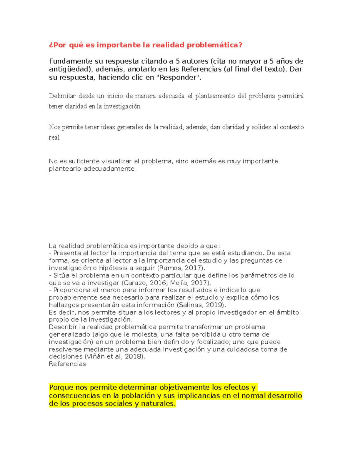 Por qué es importante la realidad problemátic 1 - ¿Por qué es ...