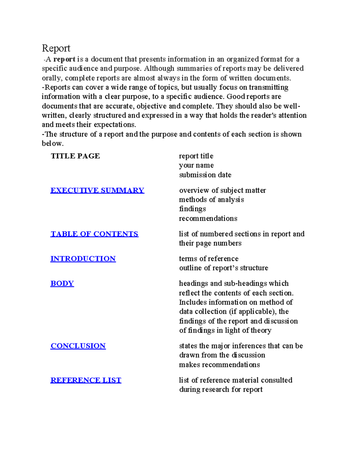 Survey Report Structure and Guidelines for Effective Writing - Studocu