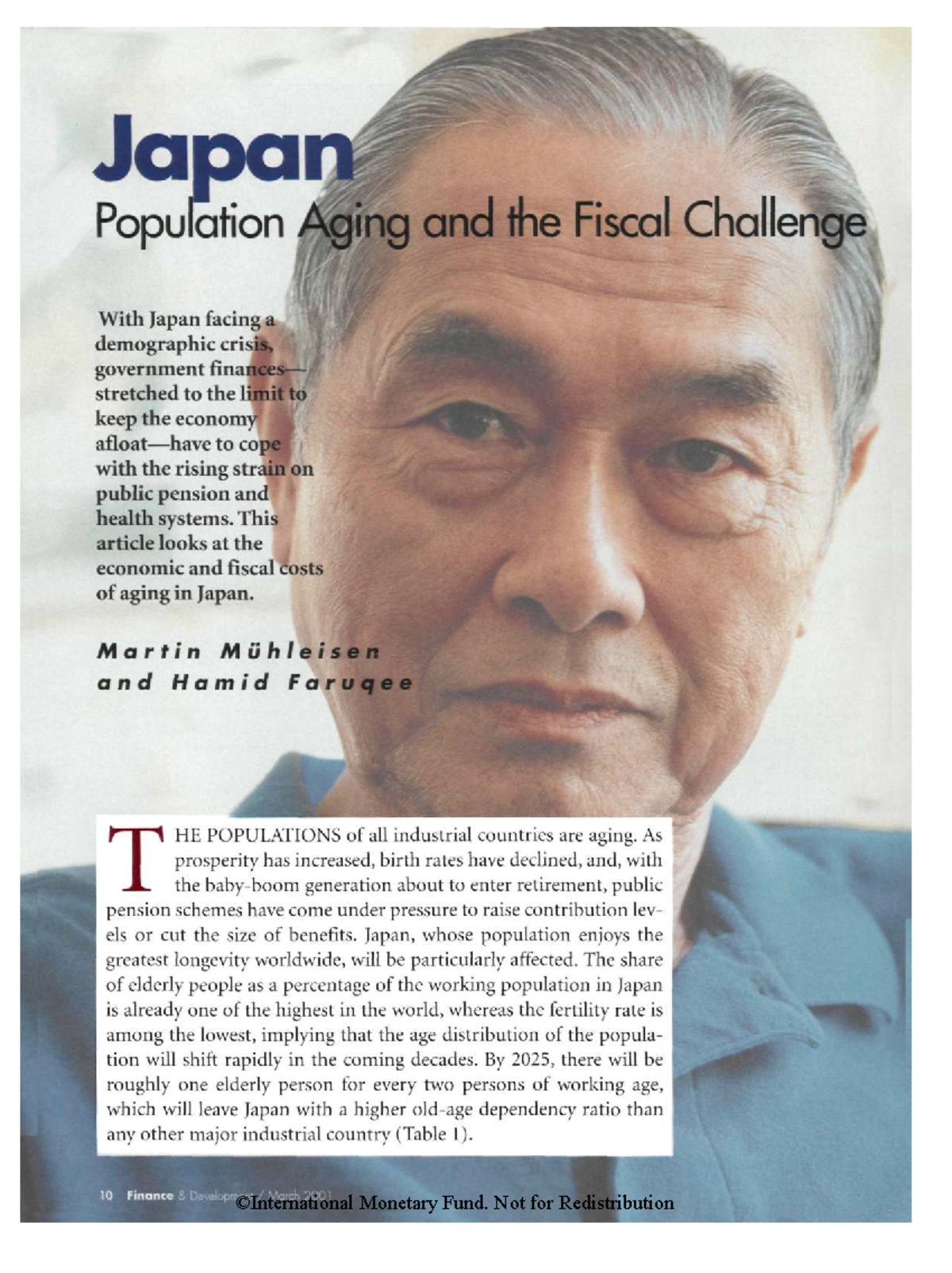 Japan's Aging Population: Fiscal Challenges and Economic Implications ...