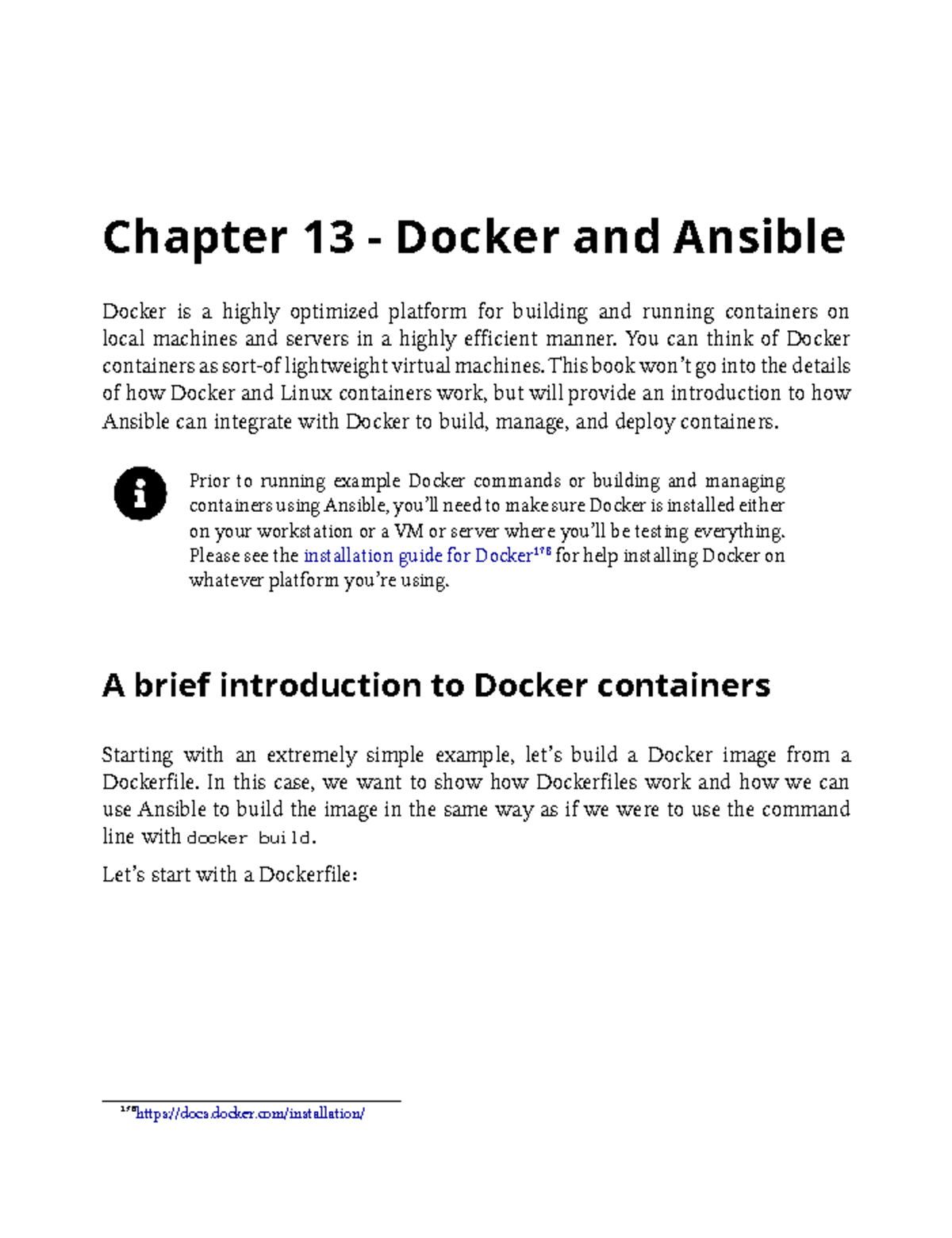 Chapter 13: Docker and Ansible Integration Techniques - Studocu