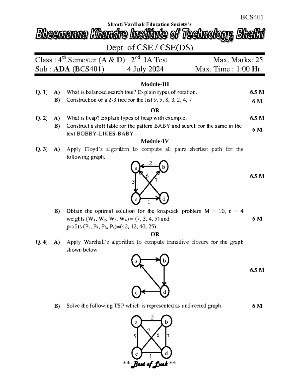Automata Theory and Compiler Design Question Paper - Shanti Vardhak ... Automata Theory and Compiler Design Question Paper - Shanti Vardhak ...
