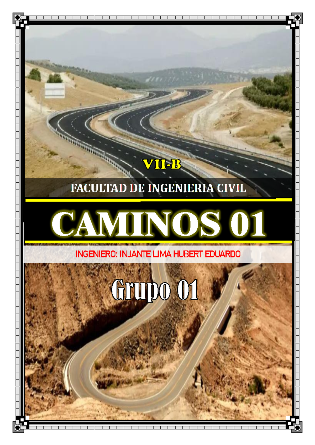 Señalización Vial en Caminos I - Trabajo Final (CIV 01) - Studocu