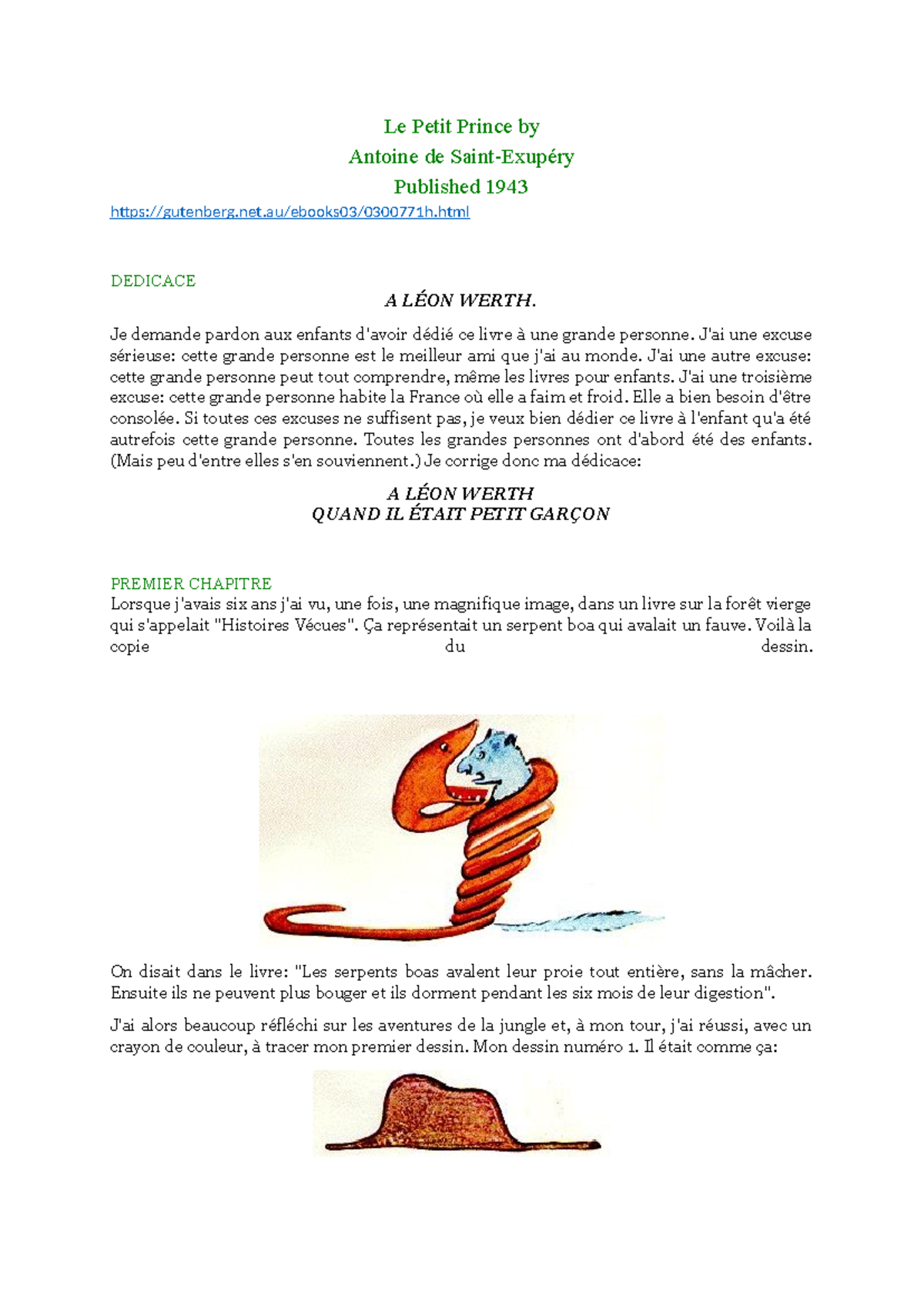 Le Petit Prince - Analyse et Résumé des Chapitres - Studocu