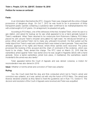 Special Civil Action Lecture Notes - I. SPECIAL CIVIL ACTIONS (Rules 62 ...