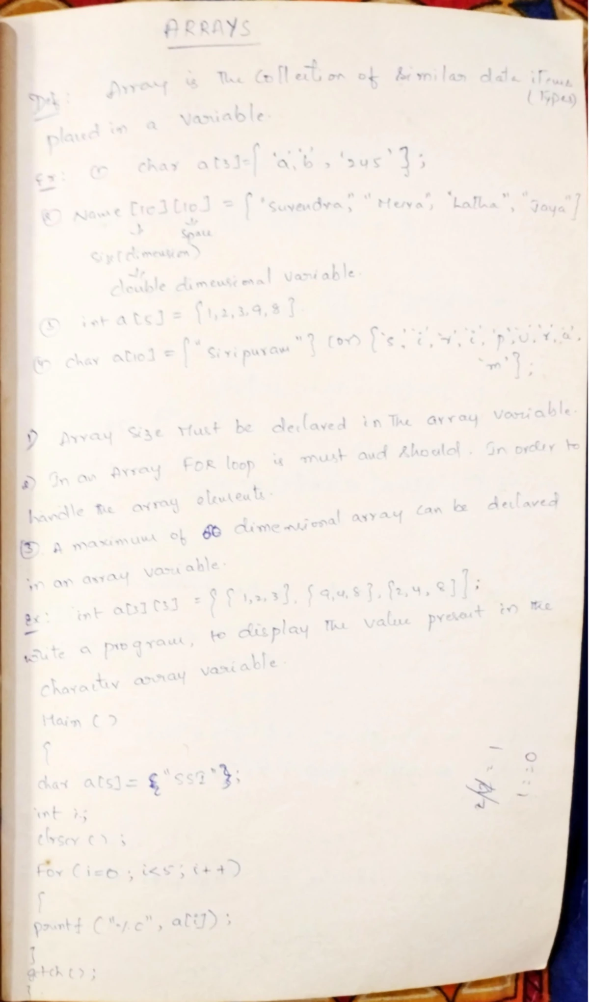 C Programming Handwritten Notes - Part 1 Summary - Studocu