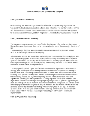 HRM-200 Module Four SWOT Analysis - HRM 200 Module Four Assignment SWOT ...