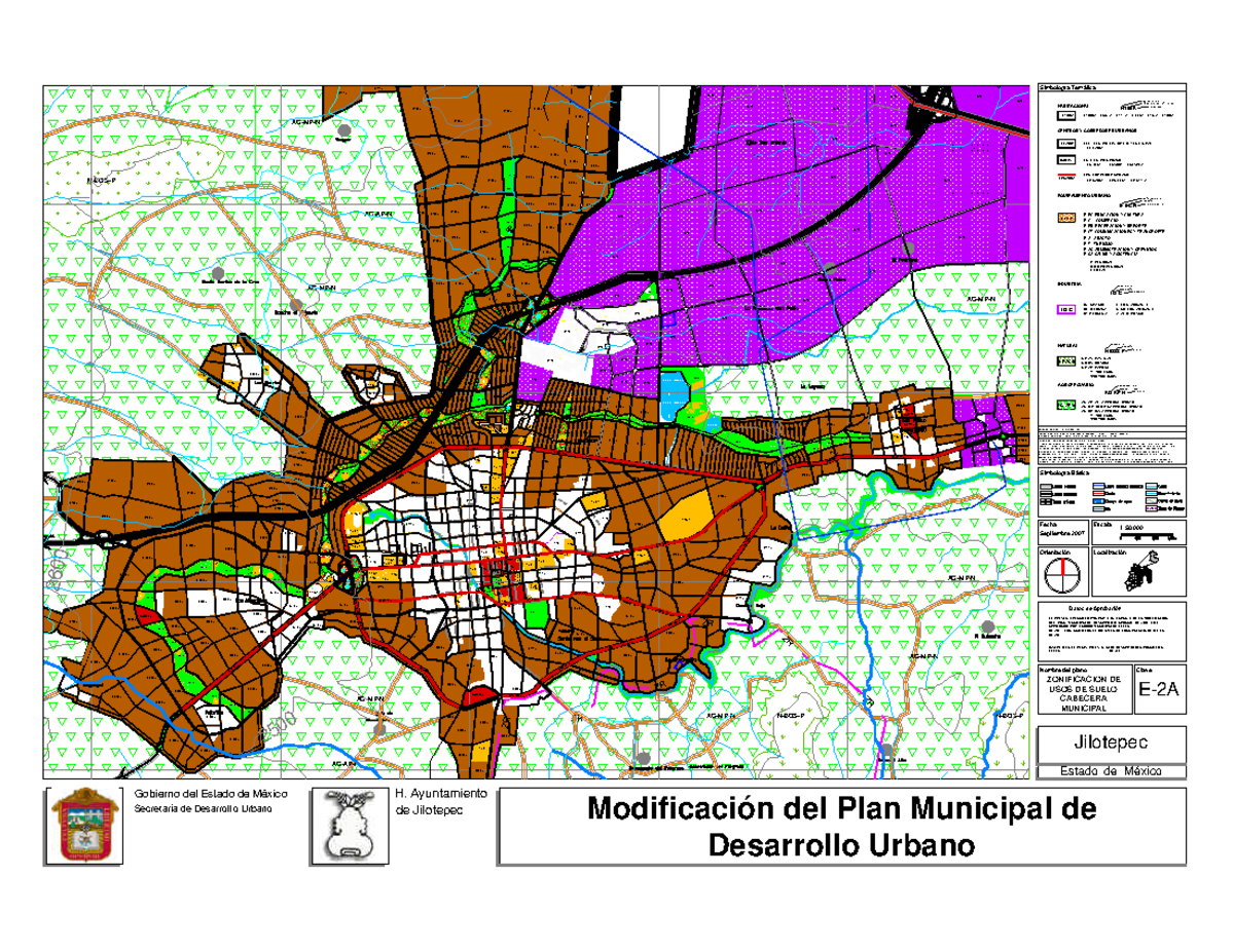 E-2A Jilotepec Uso de Suelo - Modificación del Plan Urbano - Studocu