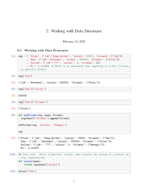 Python Dictionaries: Creation, Manipulation, and Advanced Operations - Understanding and - Studocu