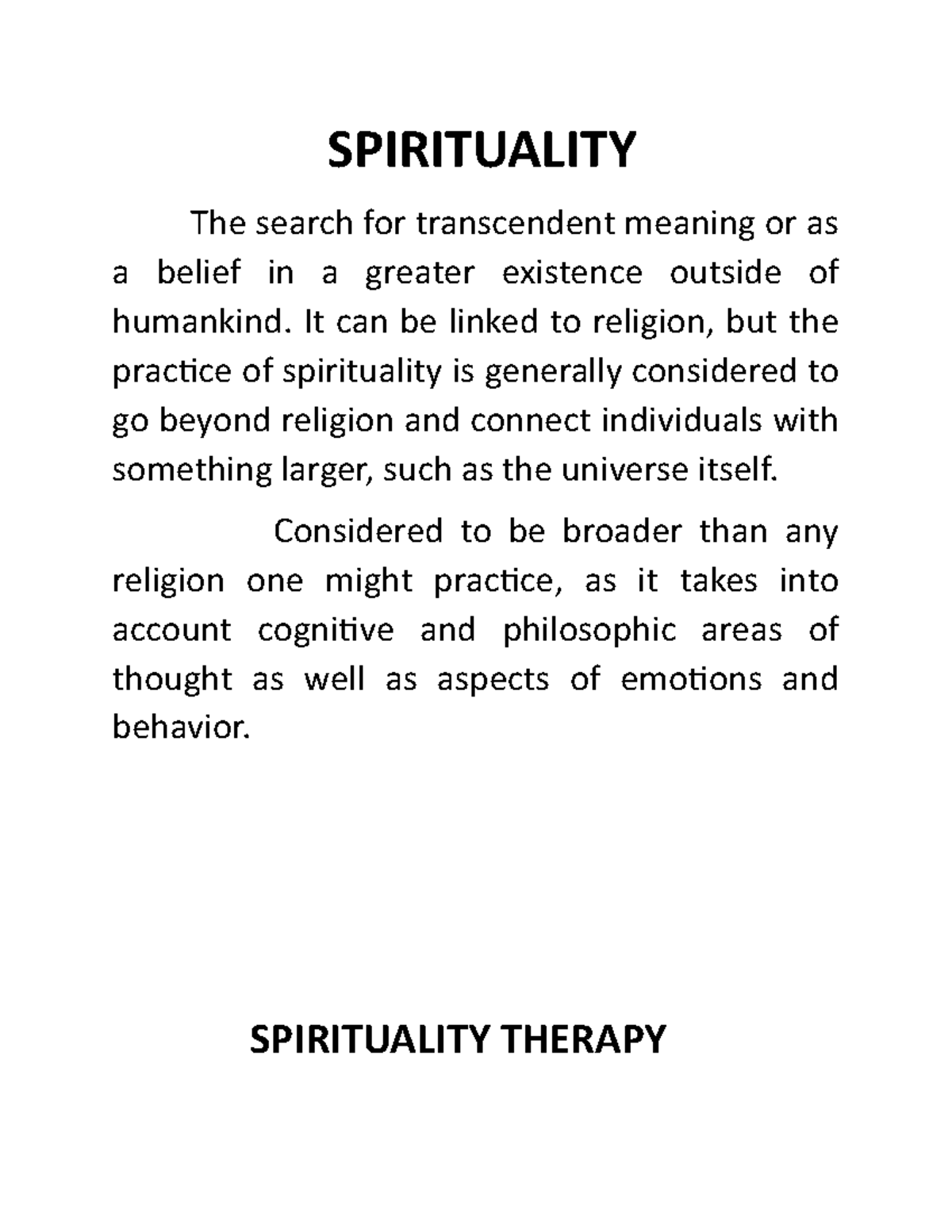 Intellectual and Spiritual Treatment Models: A Comprehensive Overview ...
