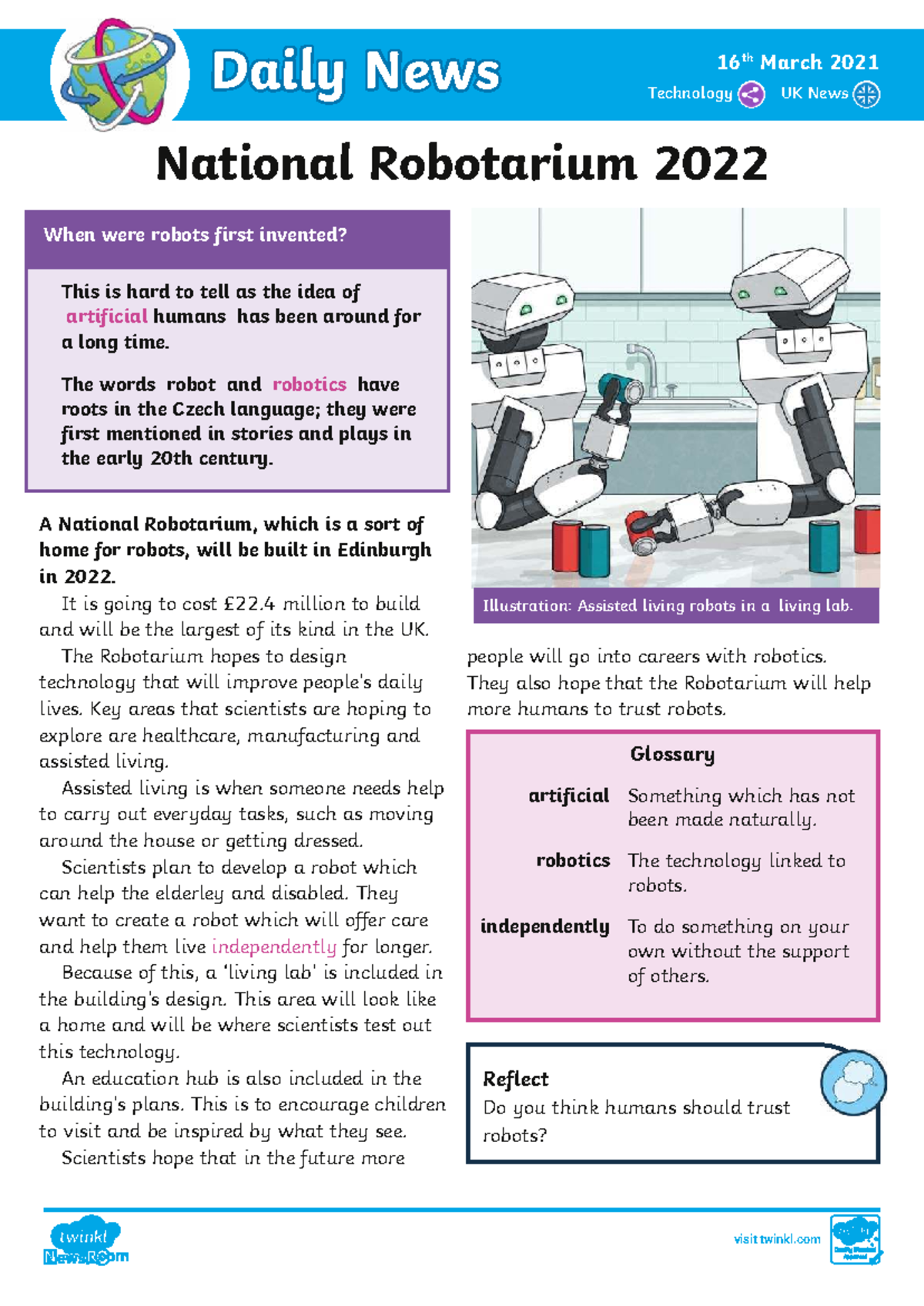 Daily News: National Robotarium 2022 and the Future of Robotics - Studocu