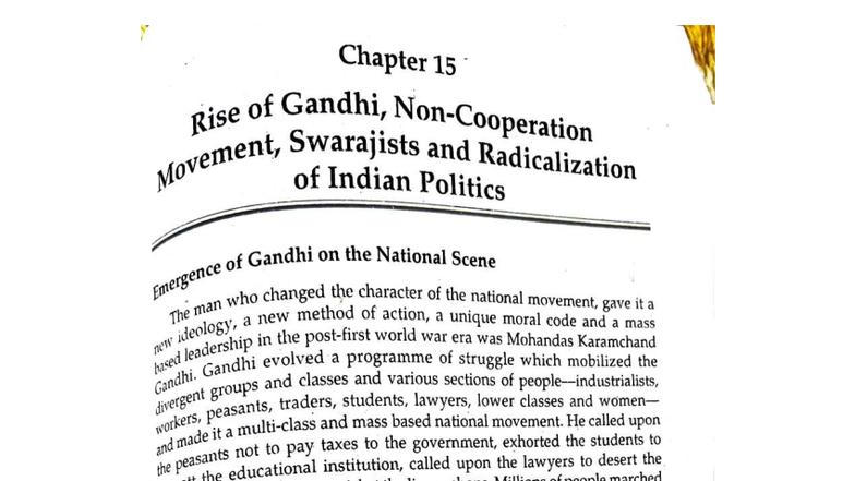 Gandhi's Leadership and the Indian National Movement: A Study (HIST 101 ...
