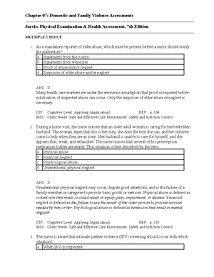 Ch 8 Questions - Assessment Techniques and Safety in Clinical Setting ...