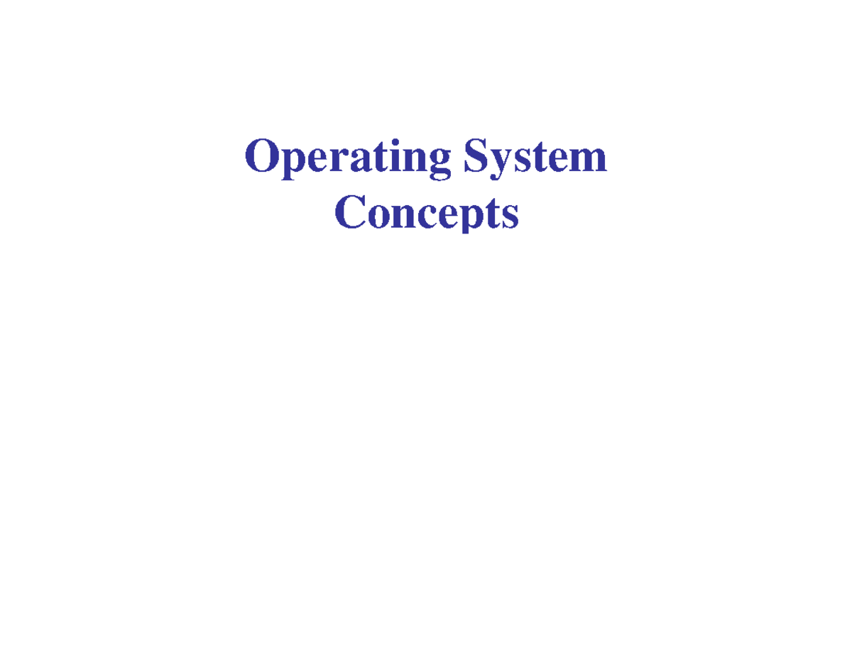 Introduction - Operating System Concepts (CSc -514)- Bishnu Gautam M ...