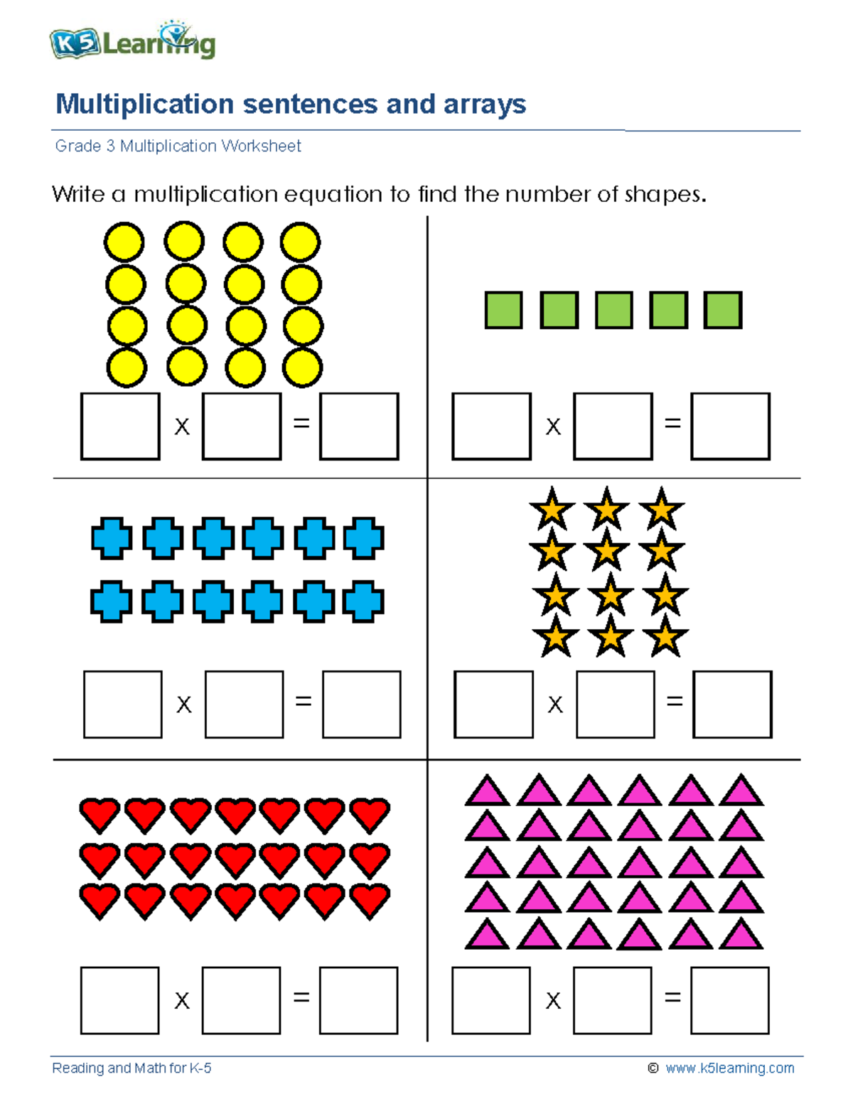 Grade 3 multiplication sentences arrays b - Technology and Livelihood ...