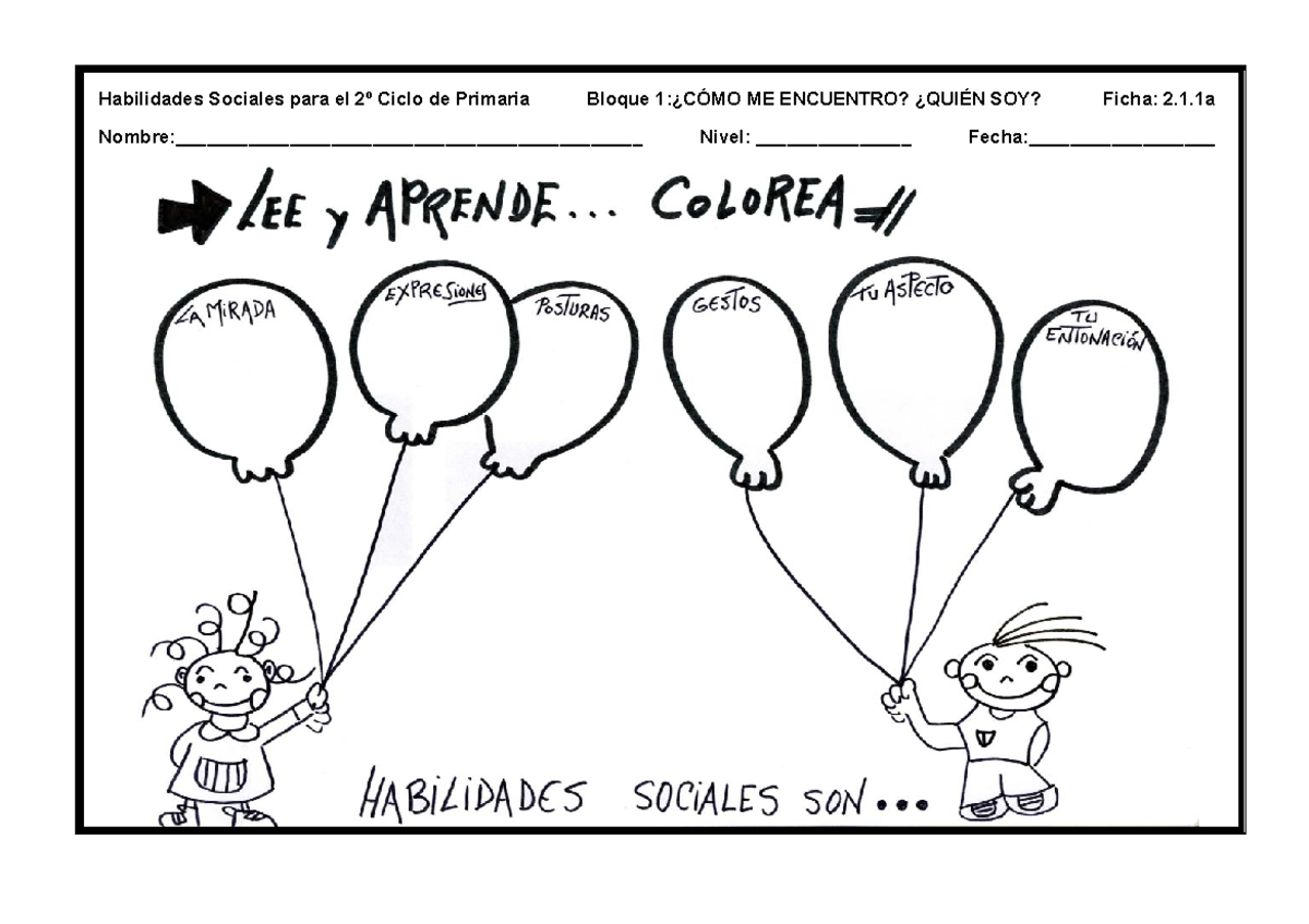 HS-Fichas 2c - historias - Habilidades Sociales para el 2º Ciclo de ...