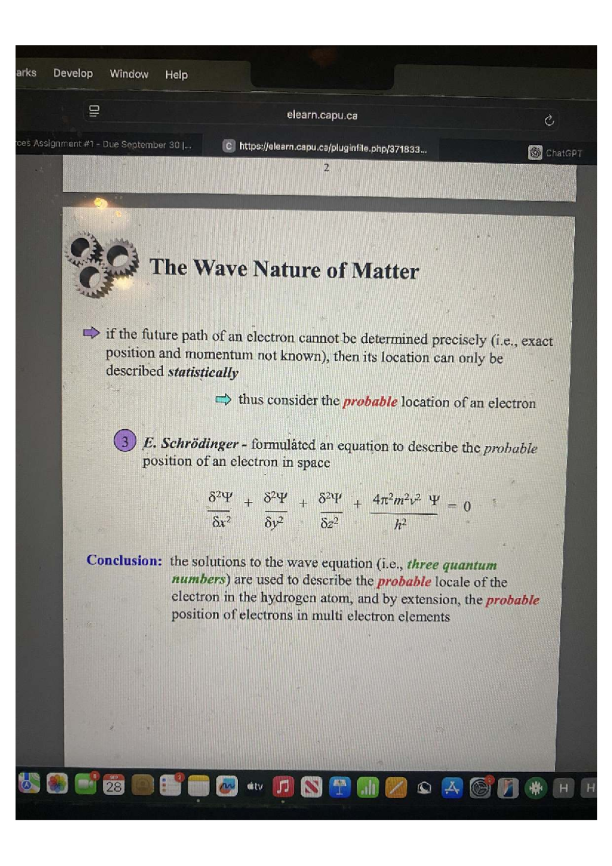 Final Exam Review for Course Code XYZ123: Wave Nature of Matter - Studocu