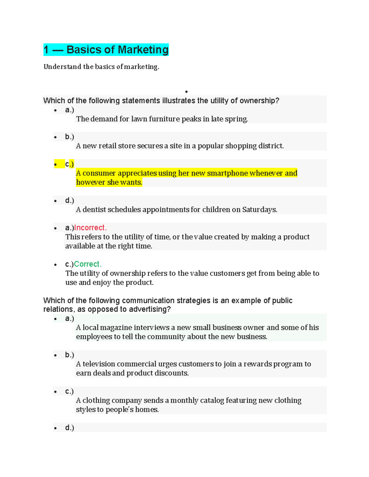 Basics of Marketing: Comprehensive Study Guide for MKT 101 - Studocu